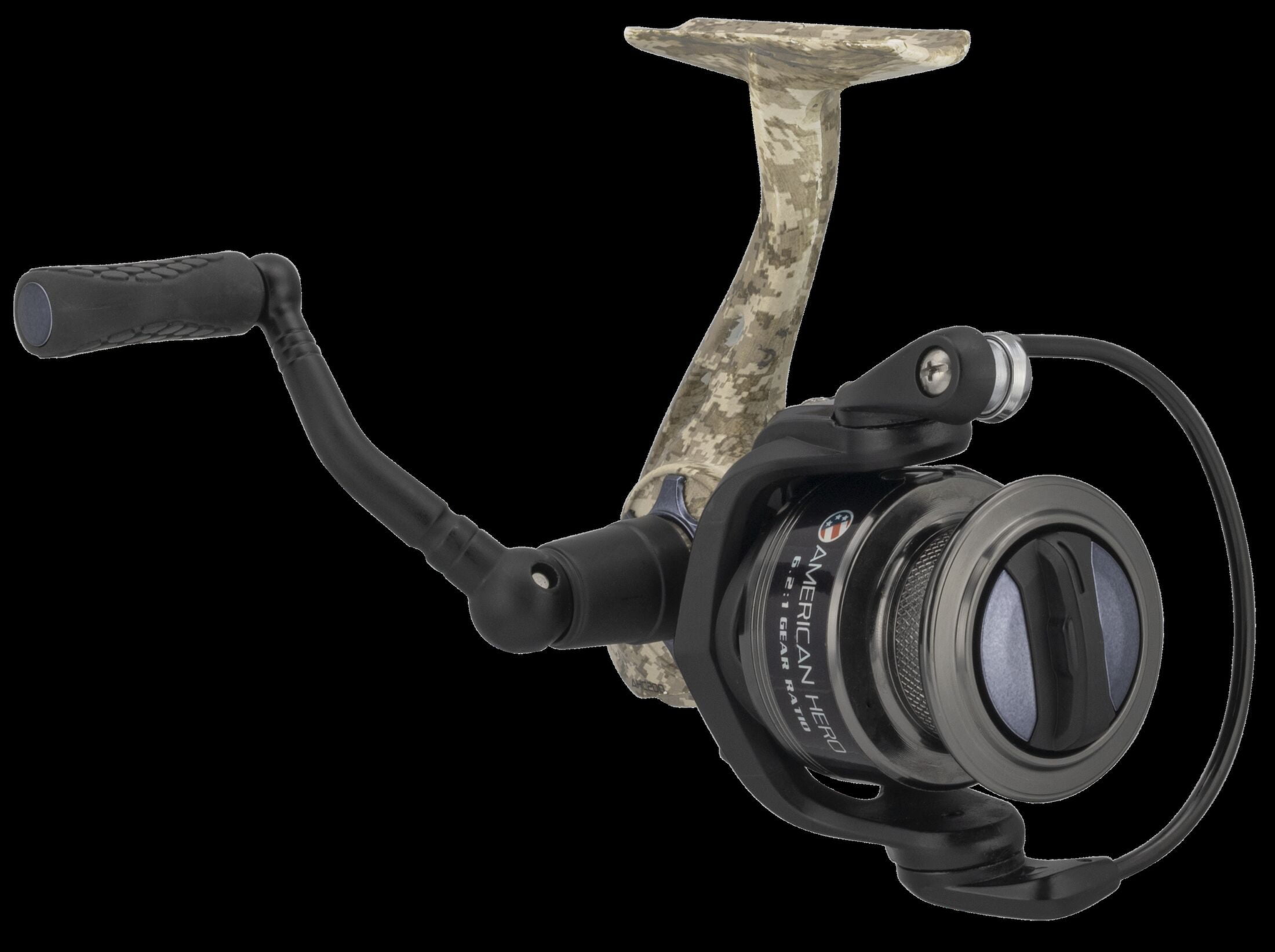 Lew's American Hero Camo Spinning Fishing Reel, Size 200 Reel, Camo ...