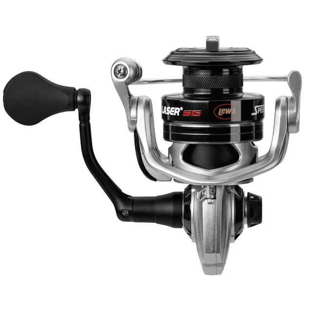 Lew's Laser SG Speed Spin Spinning Fishing Reel, Size 200 Reel, Silver ...
