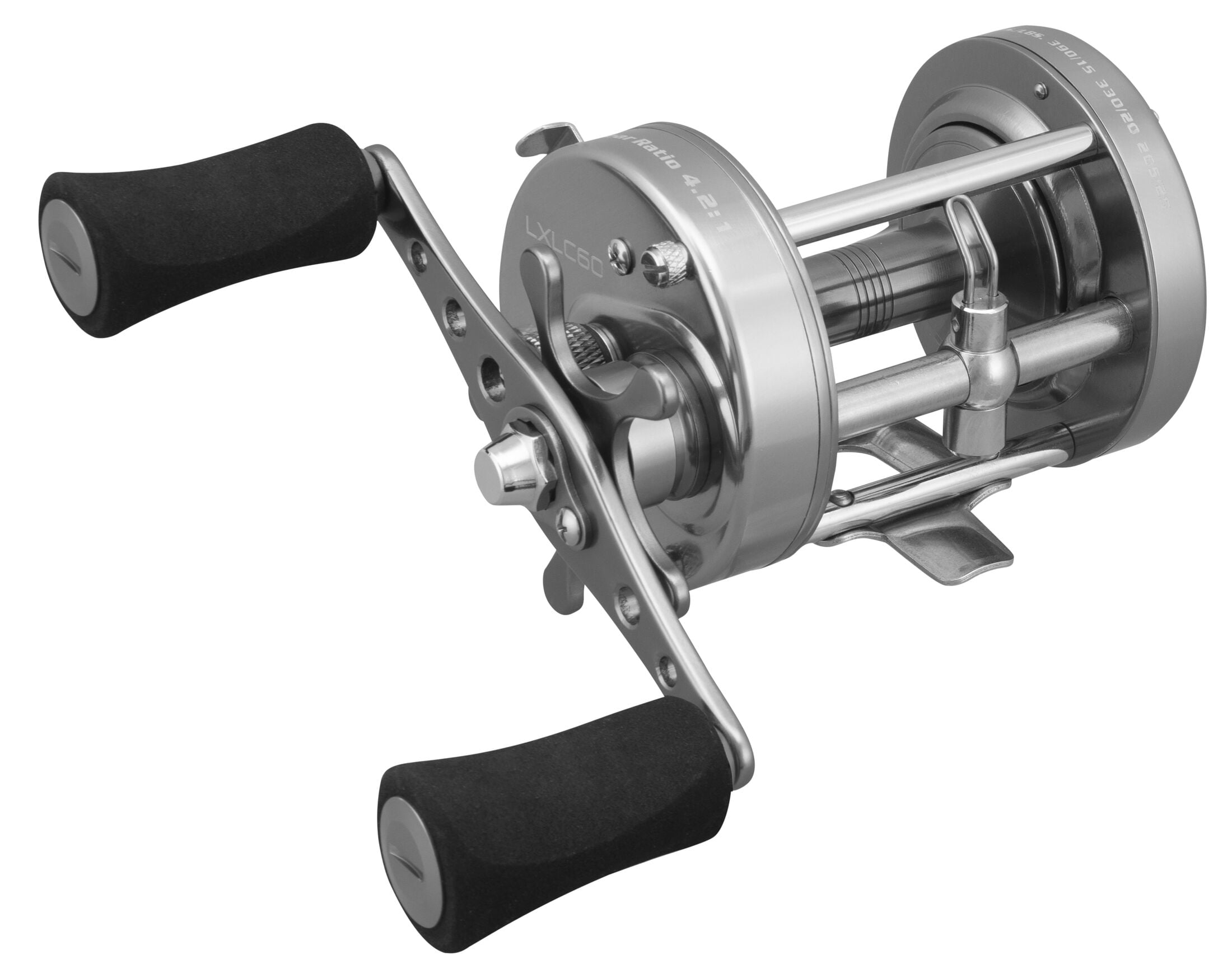 Lew's Laser XL Baitcast Fishing Reel, Size 60, Silver, 330 Yard ...