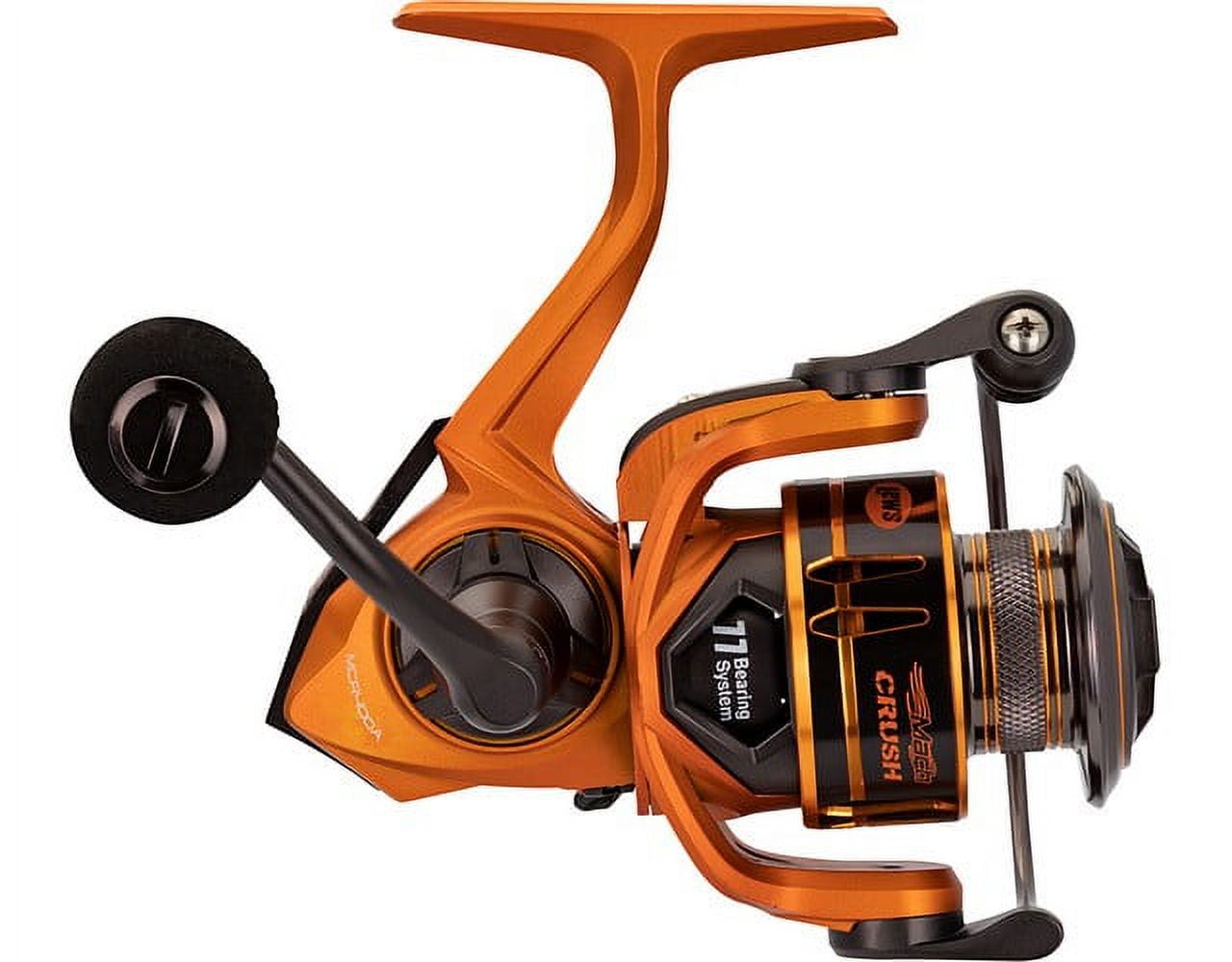 Lew's Mach Crush Spinning Fishing Reel, Size 400, Orange - Walmart.com