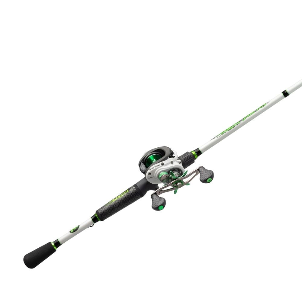 Lew's Mach I SLP Baitcast Reel and Fishing Rod Combo, 7-Foot 2-Inch Rod ...