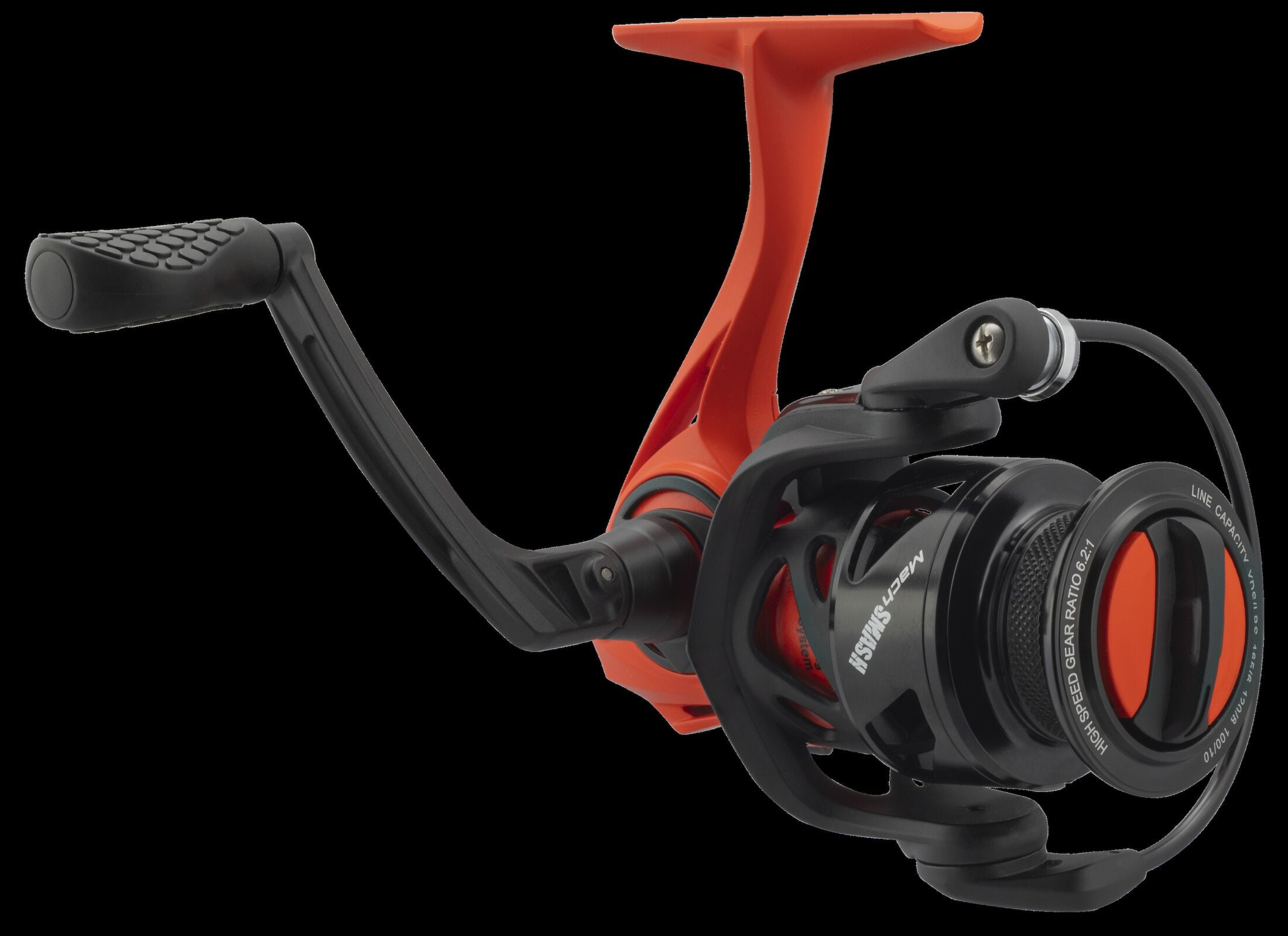 Lew's Mach Smash Speed Spin Spinning Fishing Reel, Size 200 Reel, Red ...
