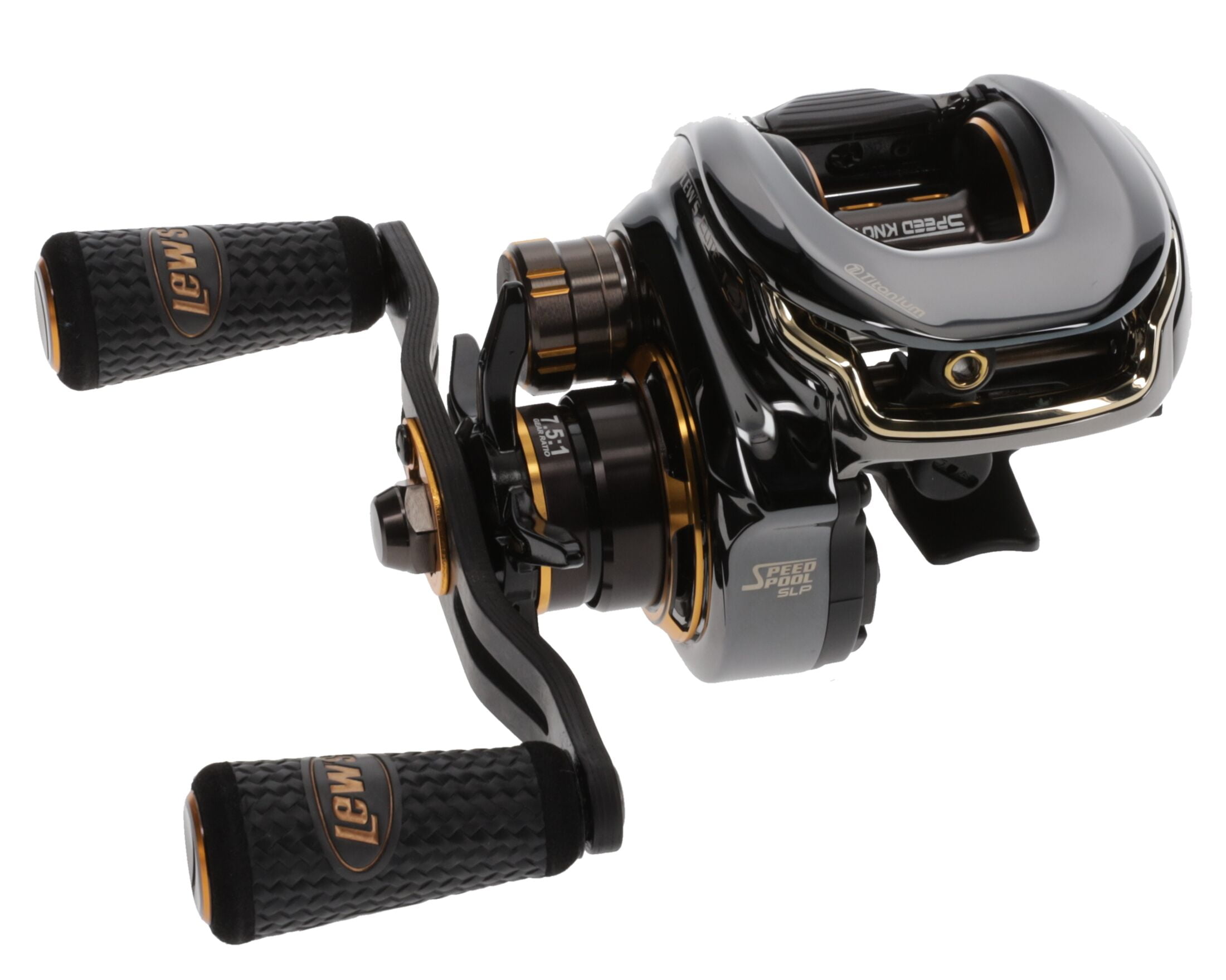 Lew's Team Lew's Elite-Ti Baitcast Reel, 7.5:1 Gear Ratio, Right-Hand ...