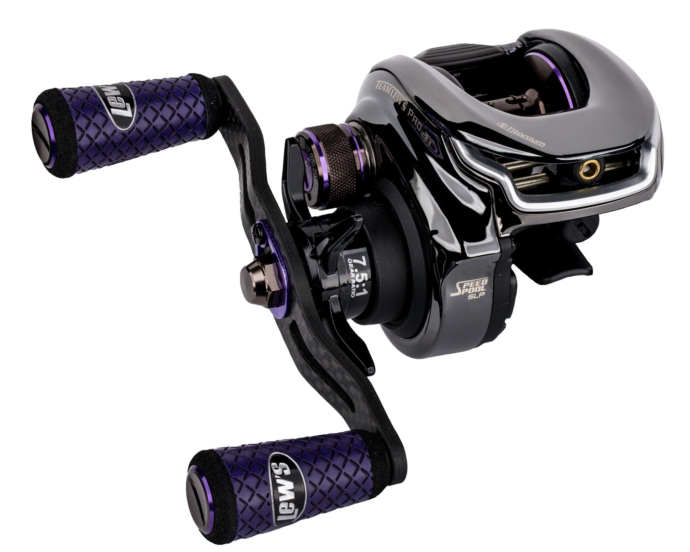 Lew's Team Lew's Pro-Ti Baitcast Reel, 7.5:1 Gear Ratio, Right-Hand ...