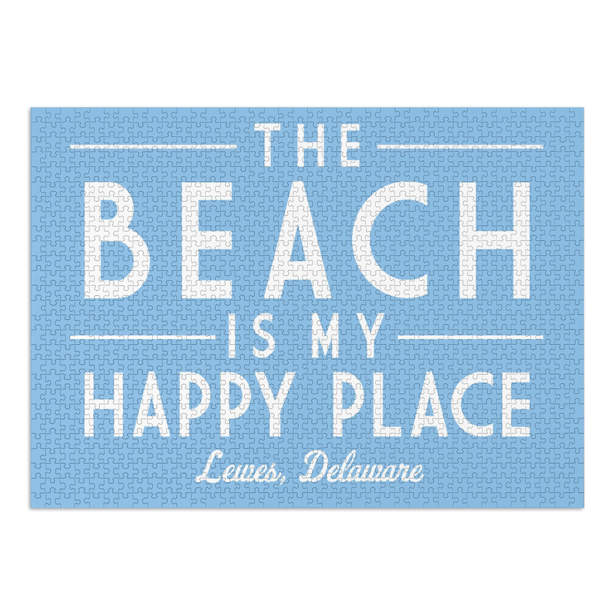 Lewes, Delaware, The Beach is My Happy Place, Simply Said (1000 Piece ...
