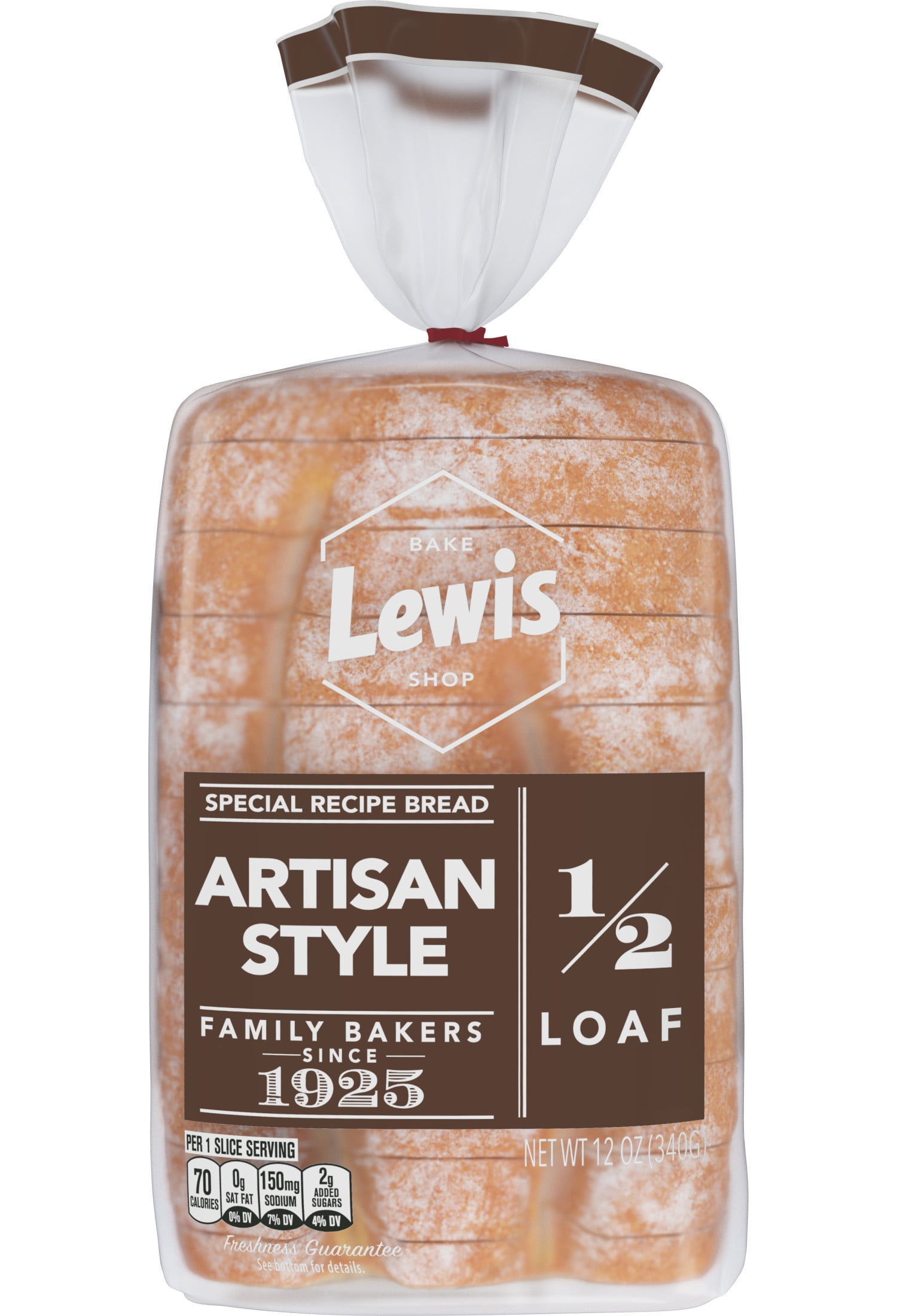 Lewis Bake Shop Artisan Style Half Loaf Bread, 1/2 Loaf, 12 oz ...