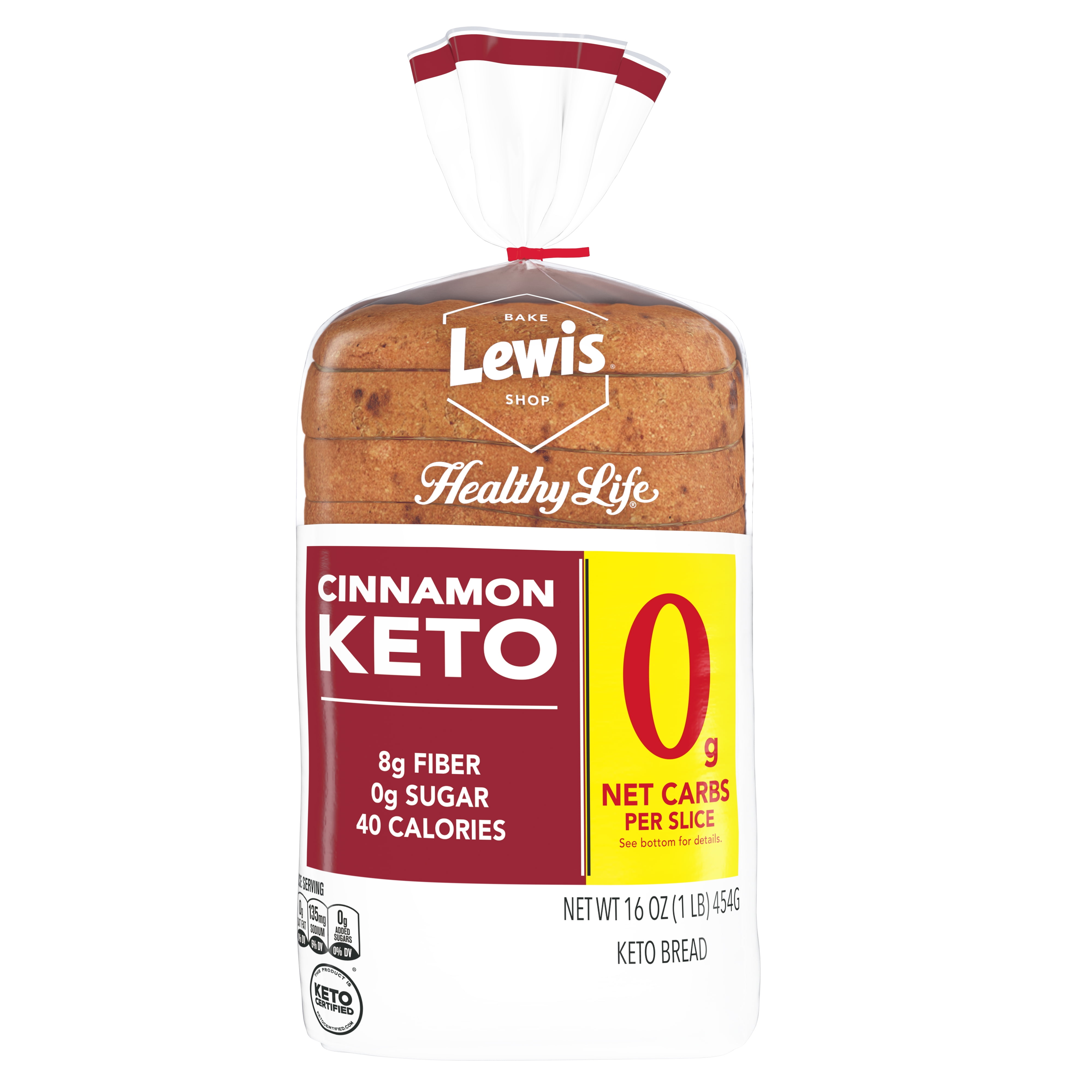 Lewis Bake Shop Healthy Life Cinnamon Keto Bread, 16 oz - Walmart.com