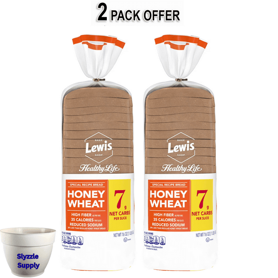 Lewis Bake Shop Healthy Life Honey Wheat Bread, 16 oz - Walmart.com
