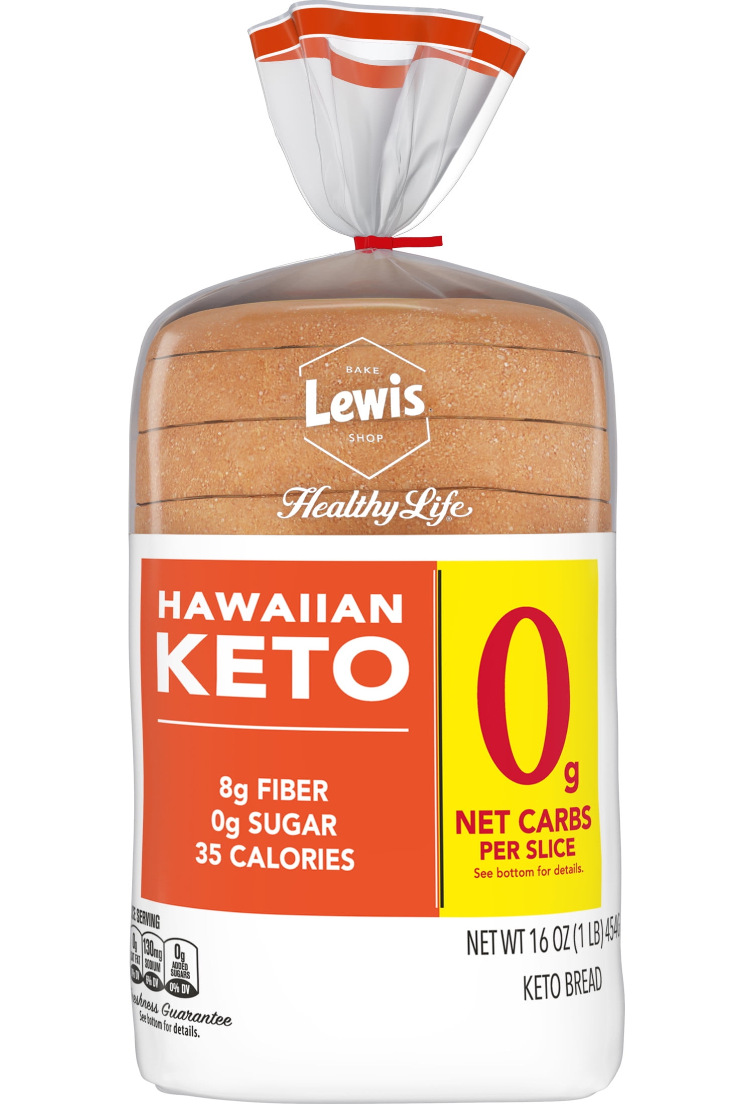 Lewis Bake Shop Healthy Life Keto Hawaiian Bread, 16 oz - Walmart.com