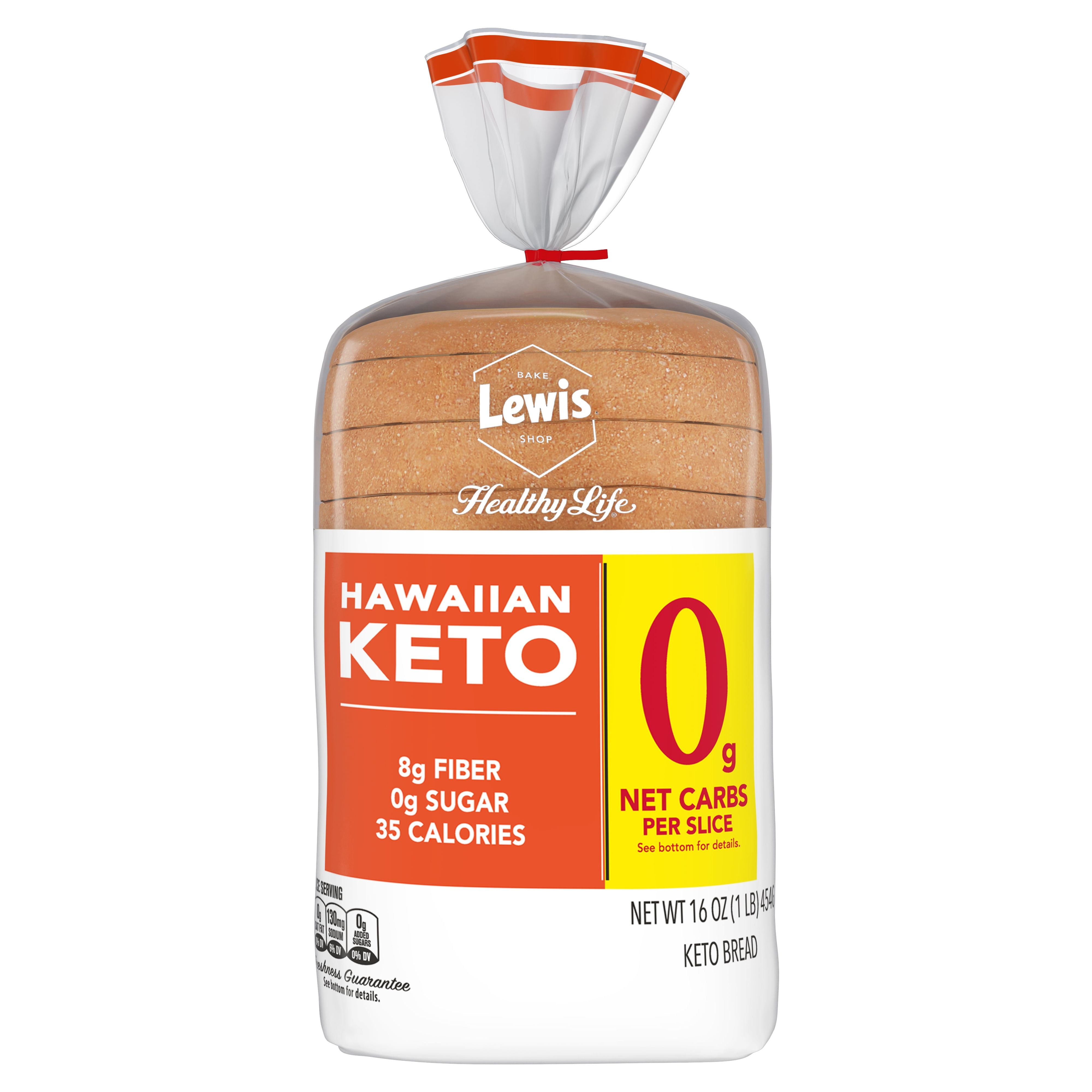 Lewis Bake Shop Healthy Life Keto Hawaiian Bread 16 oz - Walmart.com
