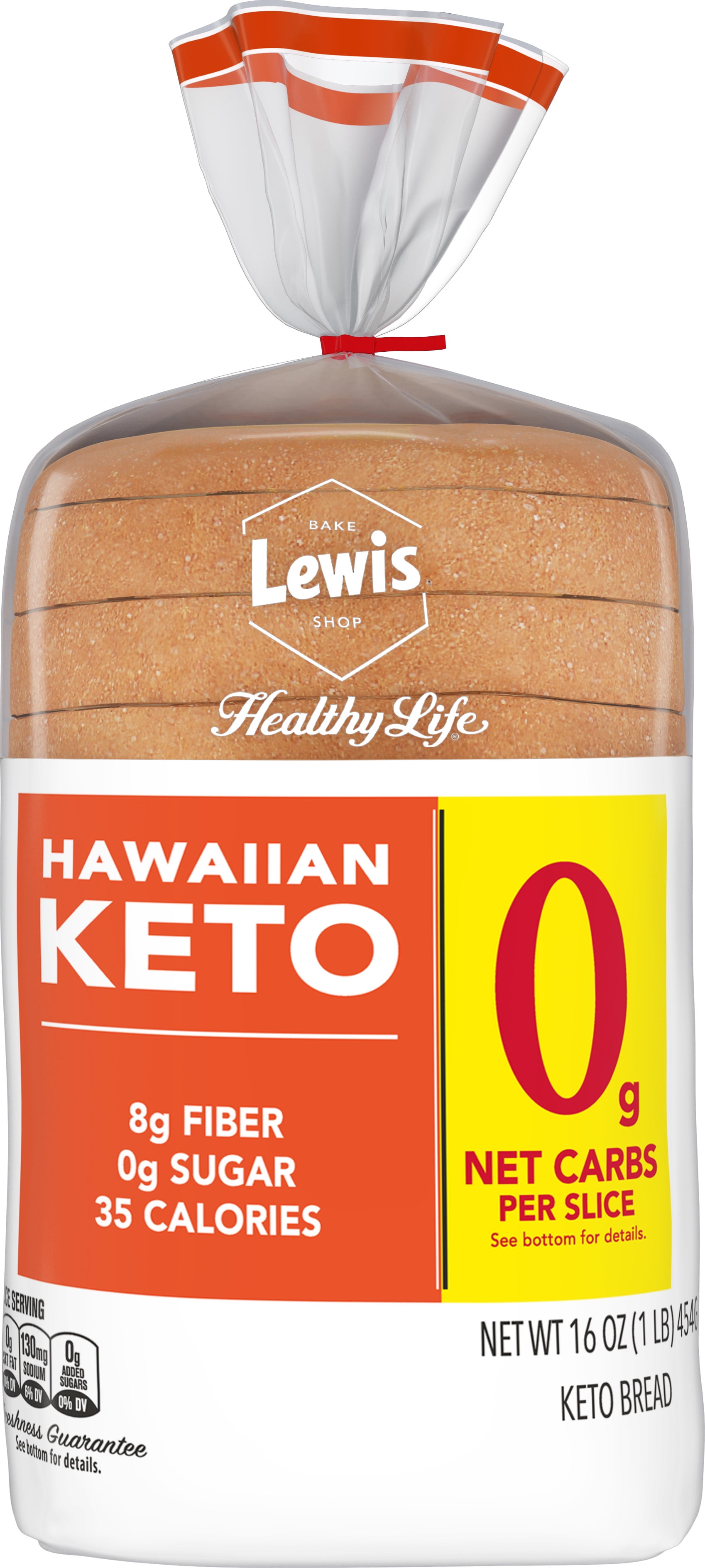 Lewis Bake Shop Healthy Life Keto Hawaiian Bread, 16 oz - Walmart.com