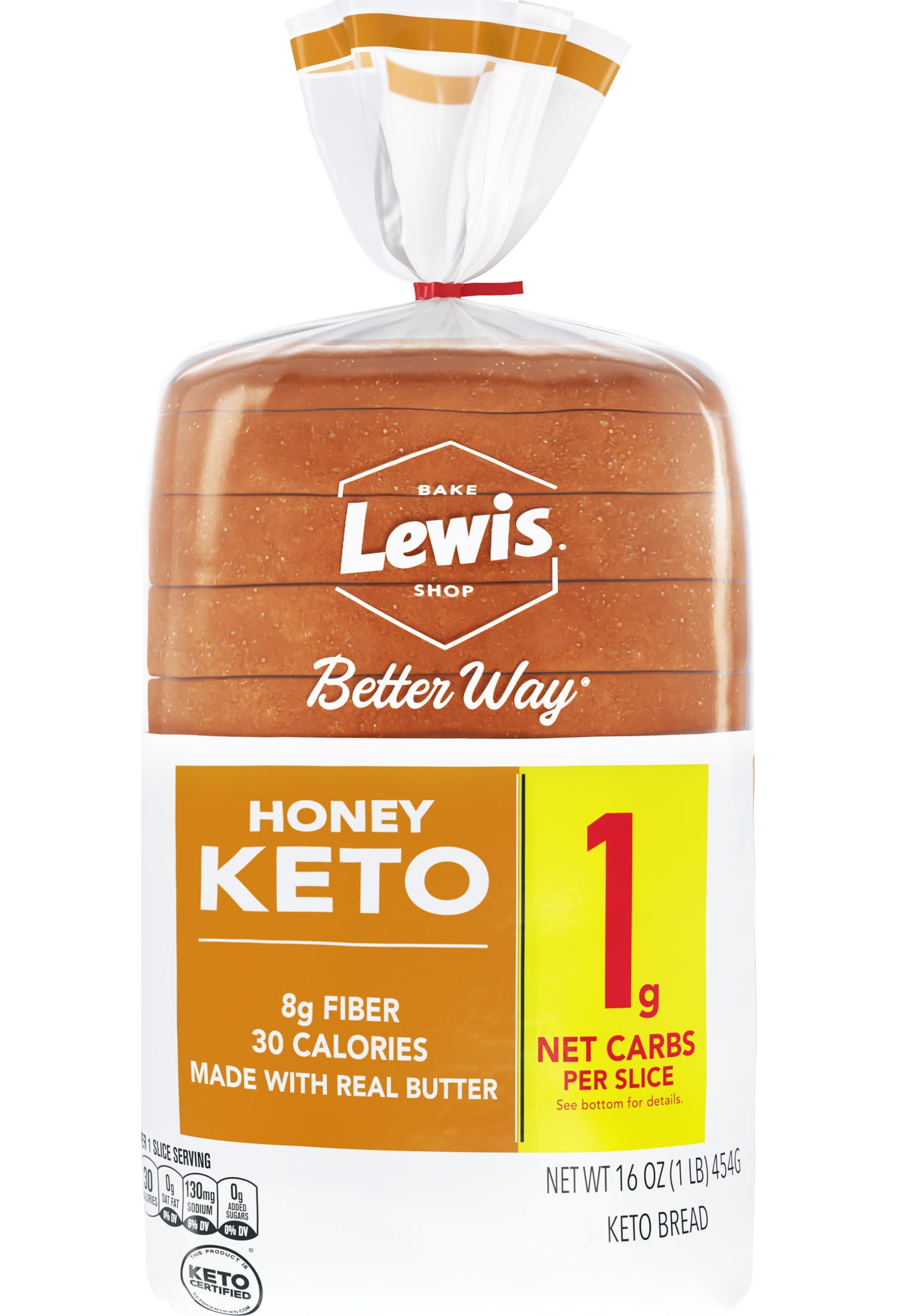 Lewis Bake Shop Healthy Life Keto Honey Bread, 16 oz - Walmart.com