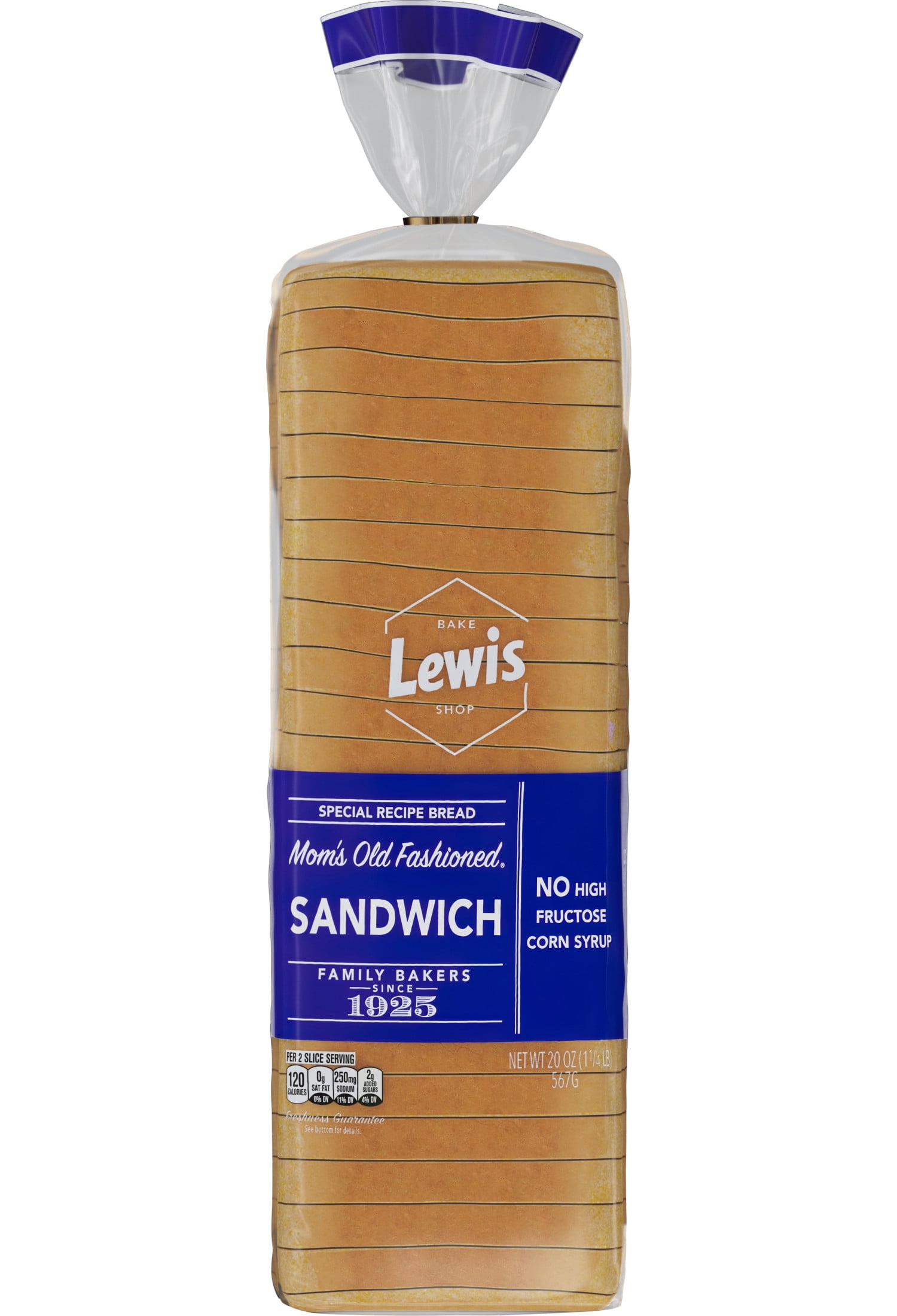 Lewis Bake Shop Mom's Old Fashion White Sandwich Bread, 20 oz - Walmart.com