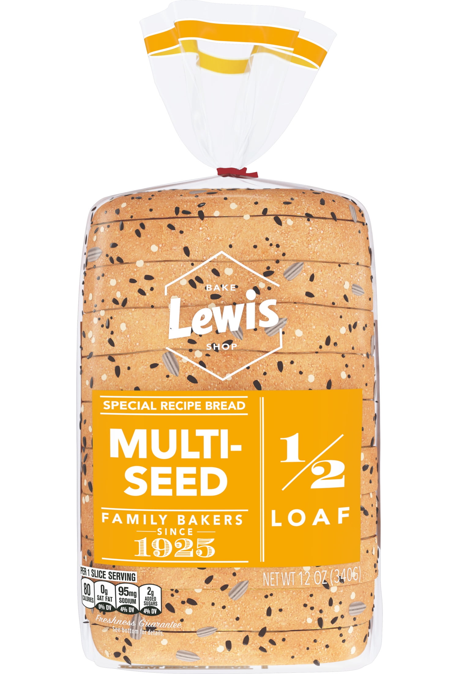 Lewis Bake Shop Multi-Seed Half Loaf Bread, 1/2 Loaf, 12 oz - Walmart.com