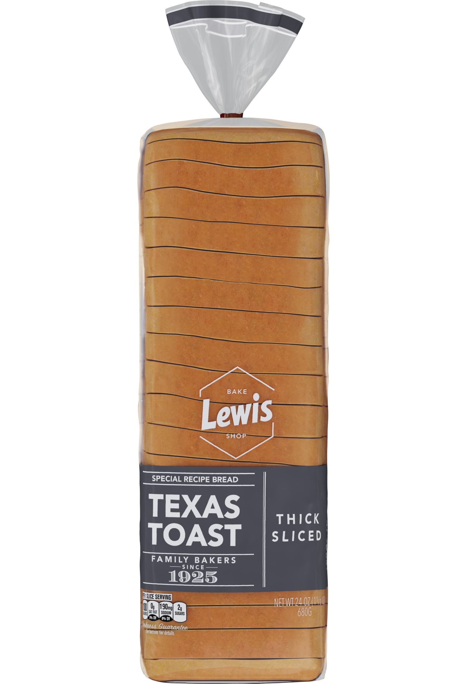 Lewis Bake Shop Texas Toast Thick Sliced Bread, 24 oz - Walmart.com