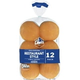 Lewis Bake Shop White Restaurant Style Buns, 21 oz, 12 Count - Walmart.com