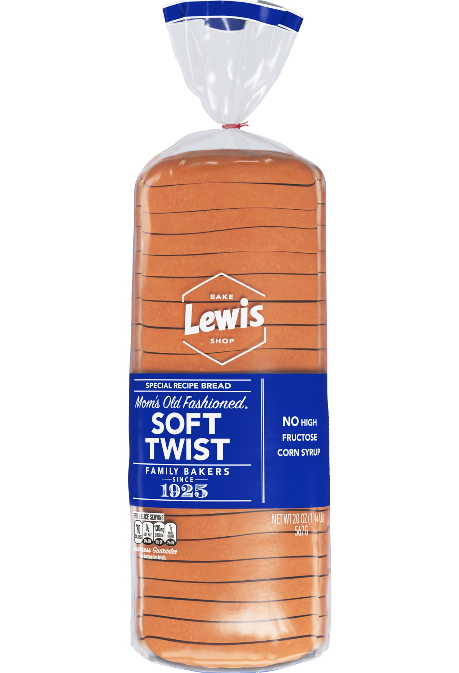 Lewis Bake Shop White Soft Twist Bread, 20 oz - Walmart.com