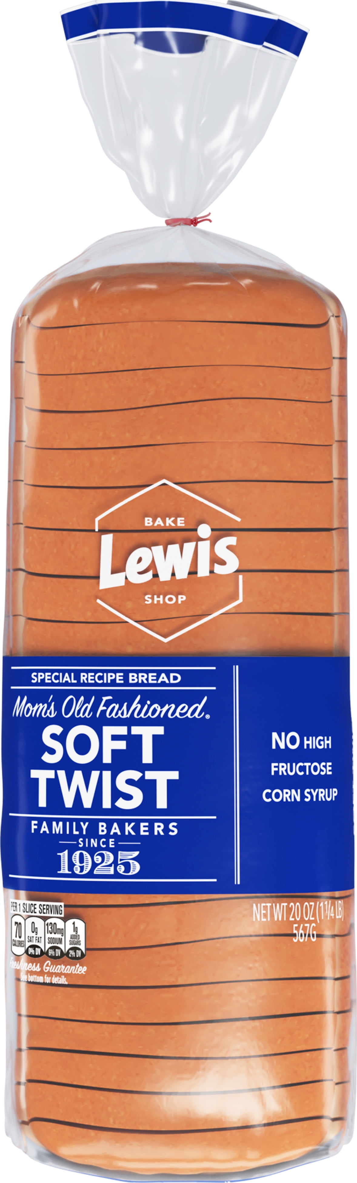 Lewis Bake Shop White Soft Twist Bread, 20 oz - Walmart.com