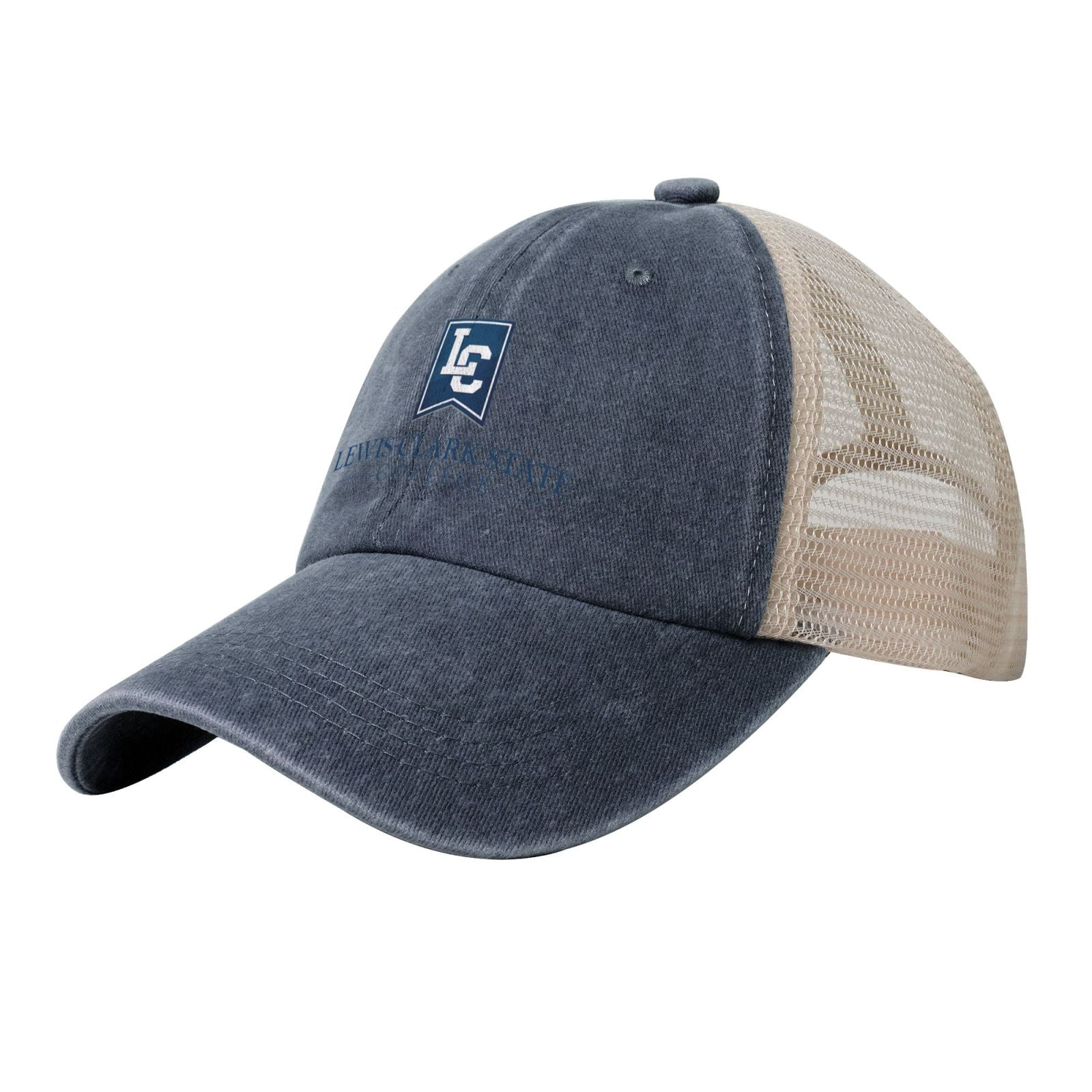 Lewis Clark College Logo Cowboy Vintage Mesh Baseball Cap - Trucker Hat ...