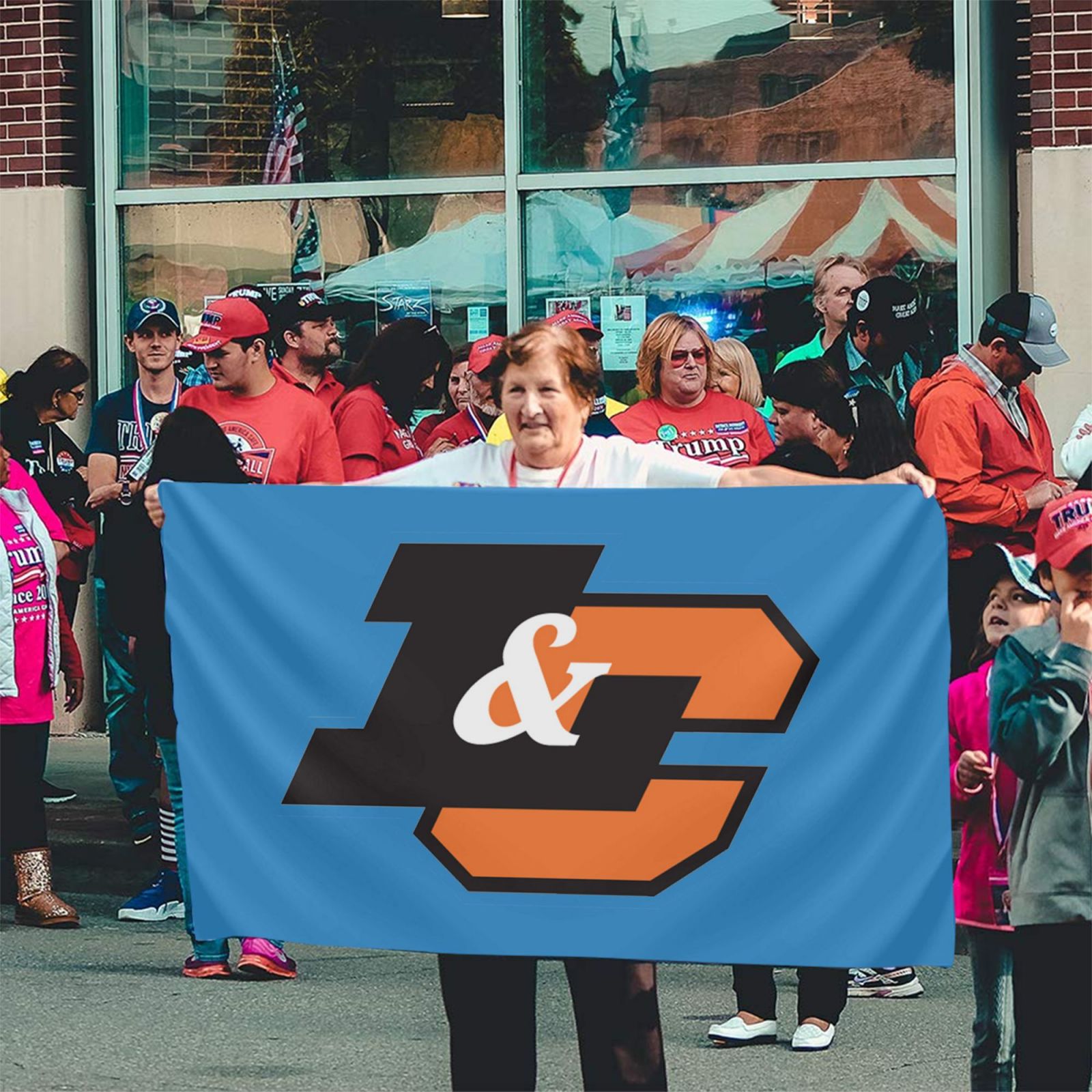 Lewis Clark College Logo Flag 3x5 Outdoor ,Sewn Stripes, Stronger Brass ...