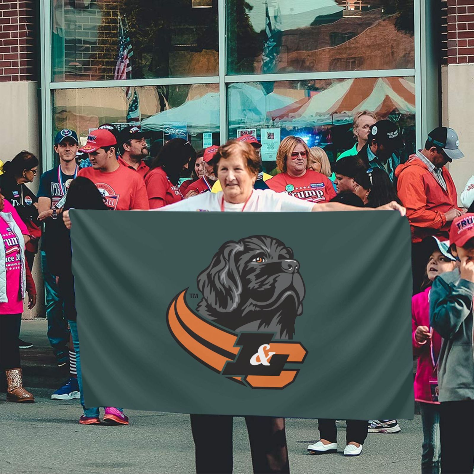 Lewis Clark College Logo Flag 3x5 Outdoor ,Sewn Stripes, Stronger Brass ...