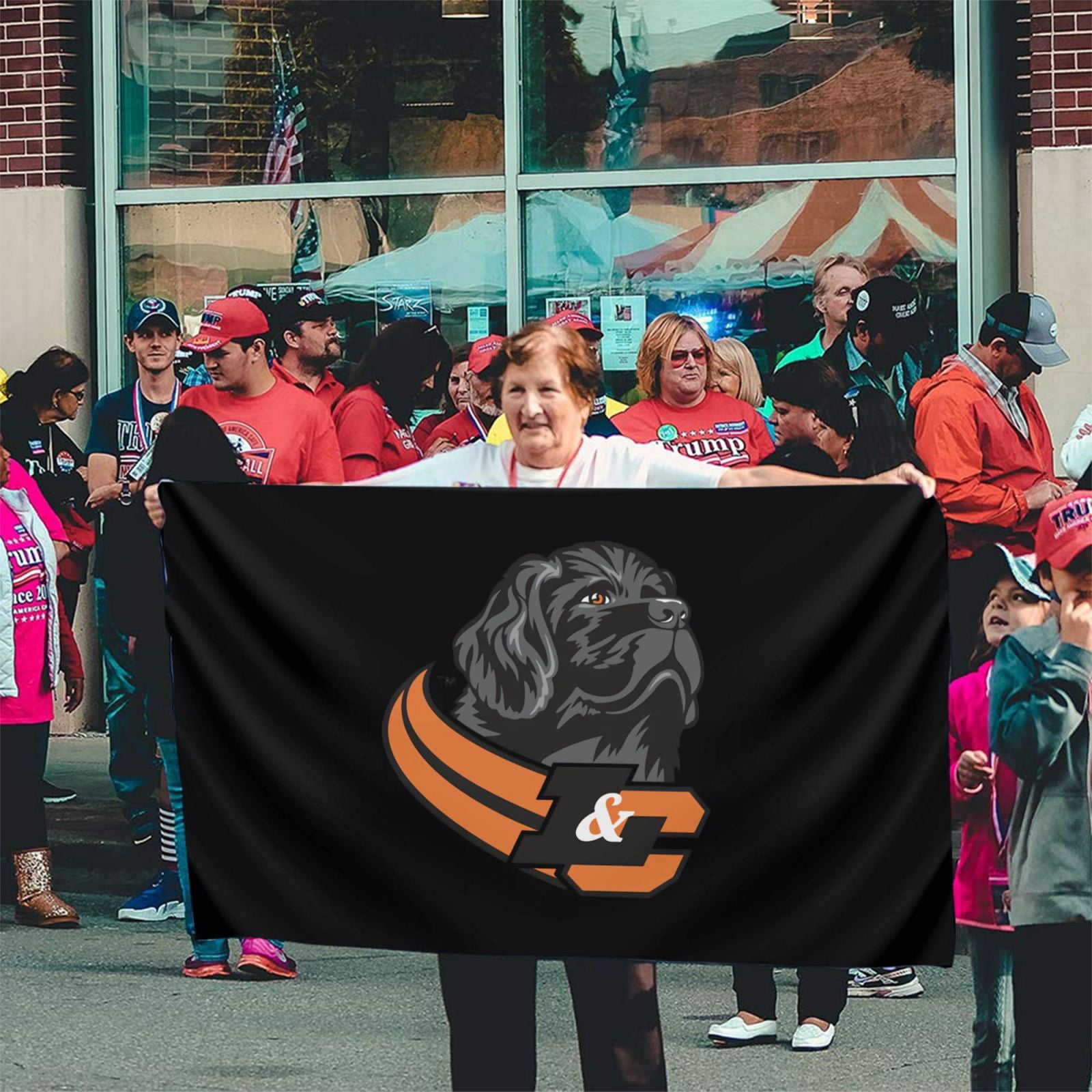 Lewis Clark College Logo Flag 3x5 Outdoor ,Sewn Stripes, Stronger Brass ...