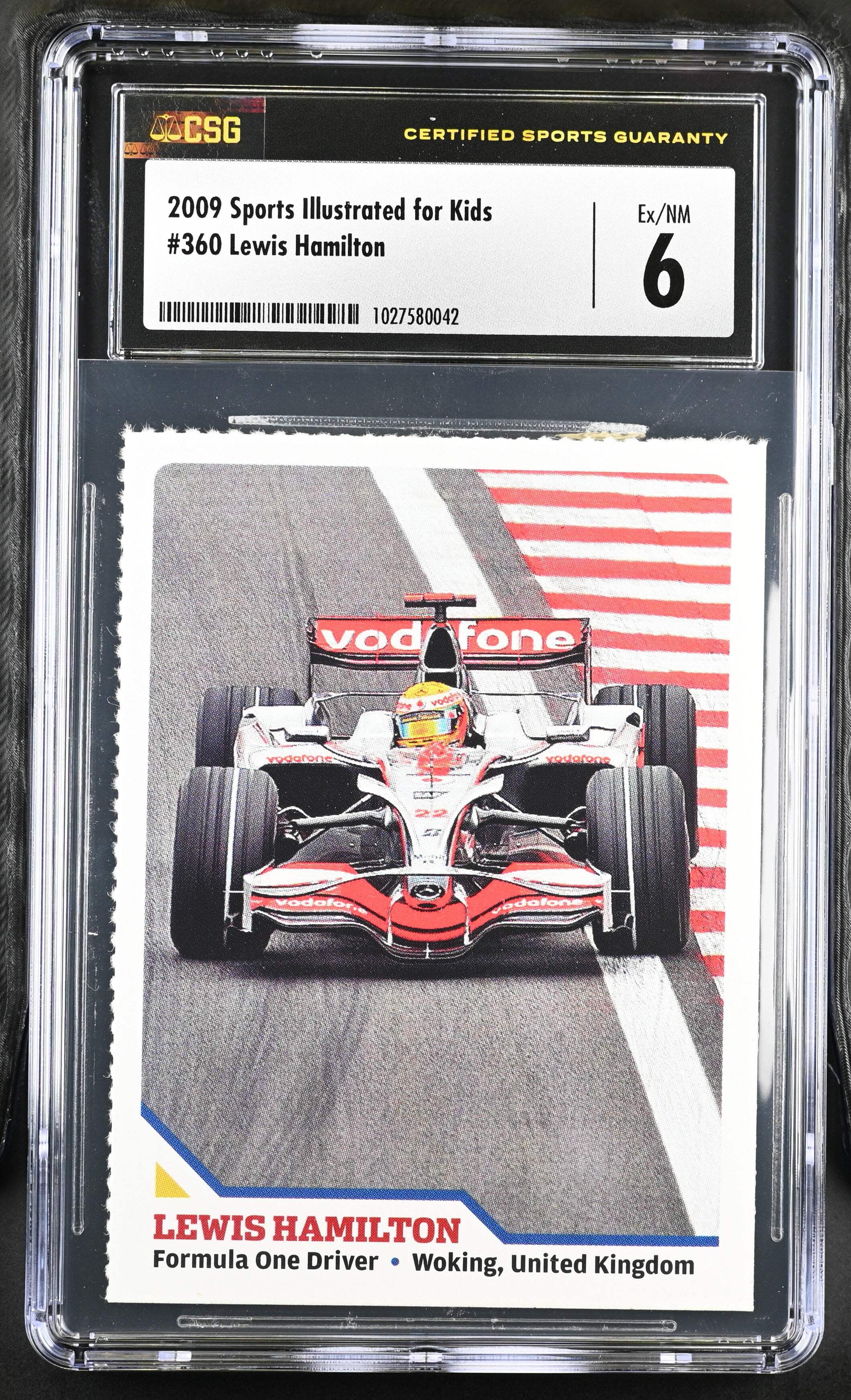 Lewis Hamilton 2009 Sports Illustrated for Kids racing Rookie Card CSG ...