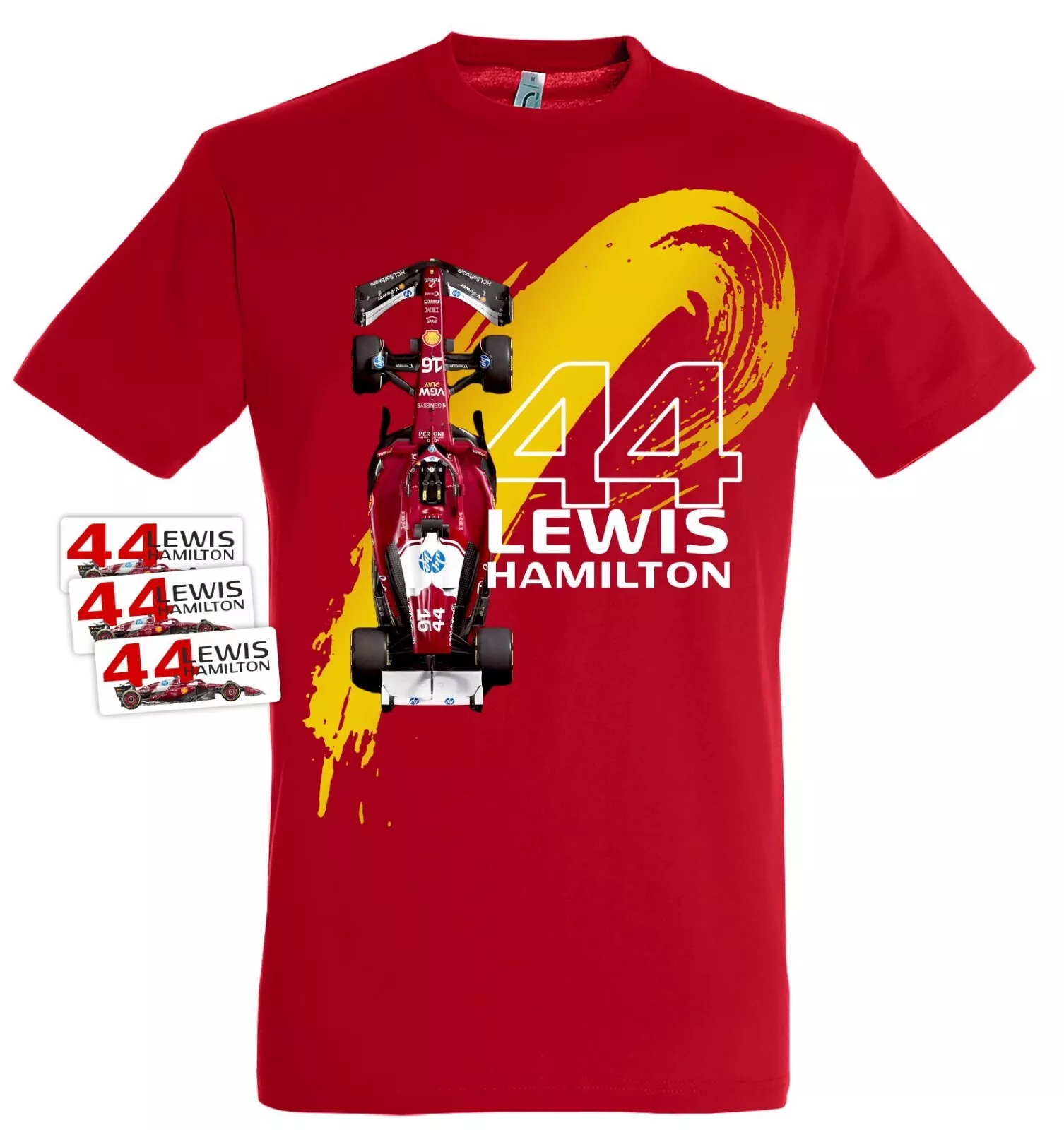 Lewis Hamilton 2025 Red F1 Formula One T-Shirt Gift For Fan - Walmart.com