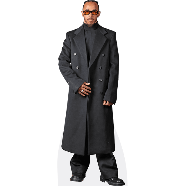 Lewis Hamilton (Black Coat) Life Size Cutout. Standee. - Walmart.com