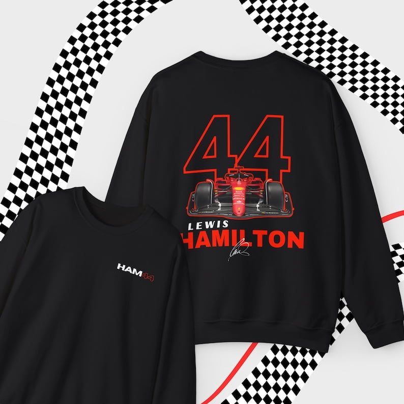 Lewis Hamilton Ferrari F1 Unisex Sweatshirt F1 Merch Scuderia F1 Two ...
