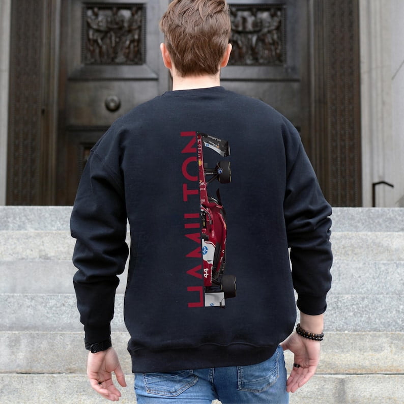Lewis Hamilton Ferrari Sweatshirt, F1 merch, Ferrari F1 Sweatshirt ...
