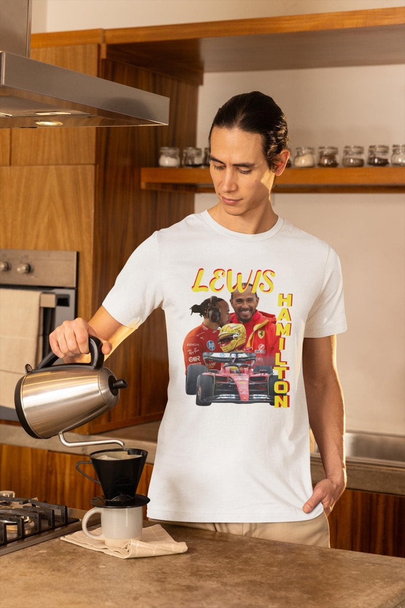 Lewis Hamilton Graphic T-Shirt | Scuderia Ferrari F1 Inspired Merch ...