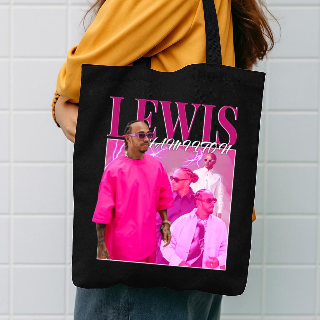 Lewis Hamilton Retro Style Tote Bag F1 F1 Fans T-Bag Mercedes Racing ...