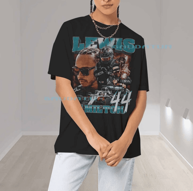 Lewis Hamilton Shirt - Formula 1 Racing Team Mercedes 90s Vintage x ...