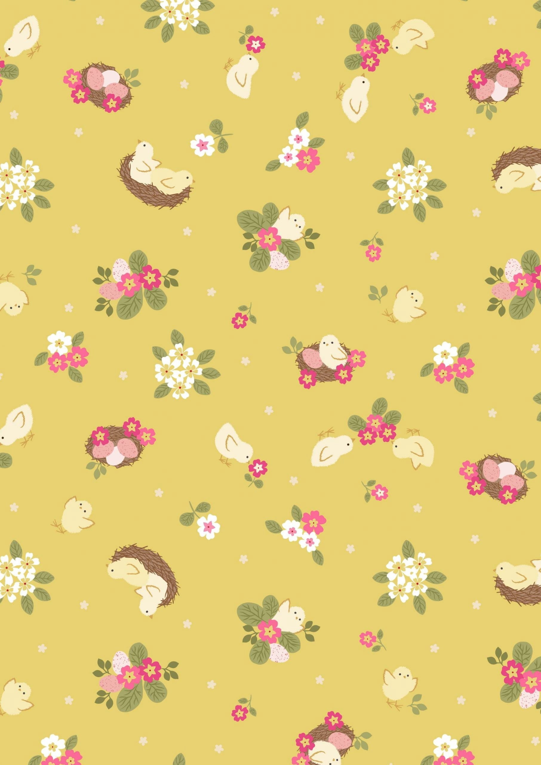 Lewis & Irene Bunny Hop Fabric Collection Chicks on Yellow Authentic ...