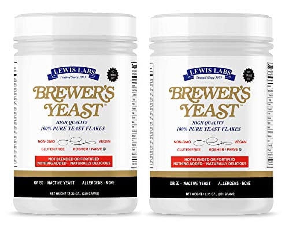Lewis Labs Brewers Yeast Flakes with Amino Acids, Vitamins, Minerals ...
