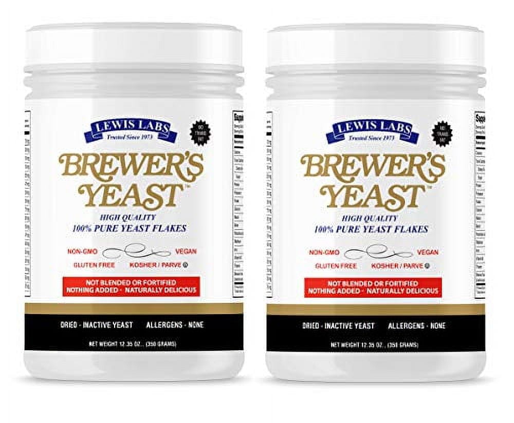 Lewis Labs Brewer's Yeast Flakes with Amino Acids, Vitamins, Minerals ...