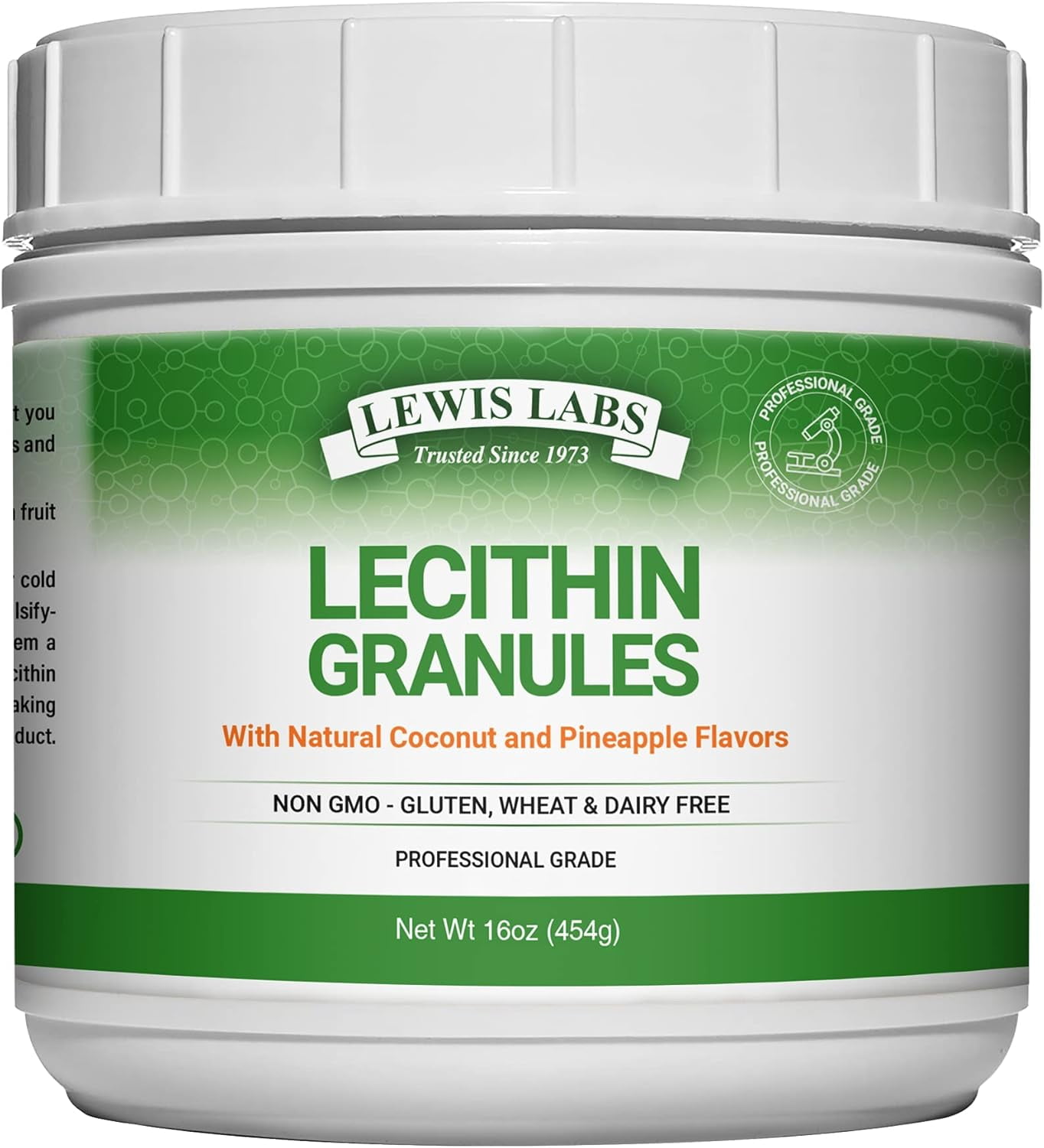 Lewis Labs, Lecithin Granules, 16 oz, Natural Coconut and Pineapple ...