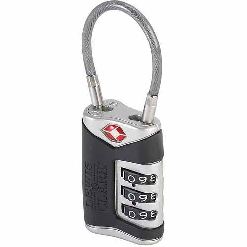 Lewis N. Clark 744351 Tsa Recognized Cable Lock, Pack of 1 - Walmart ...