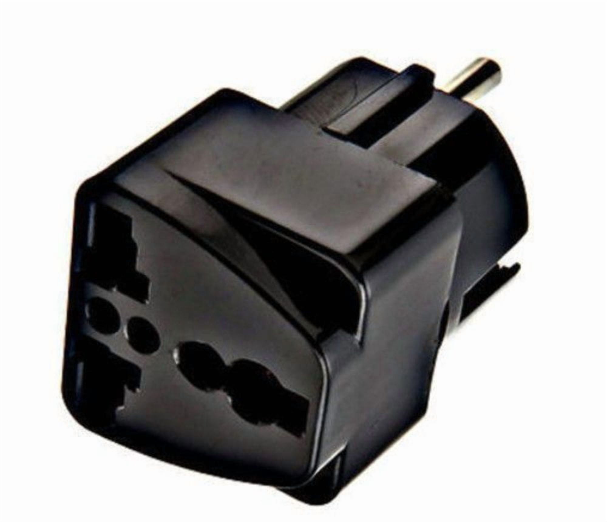 Lewis N. Clark Grounded Schuko Adapter Plug (Europe) Multi-Colored ...