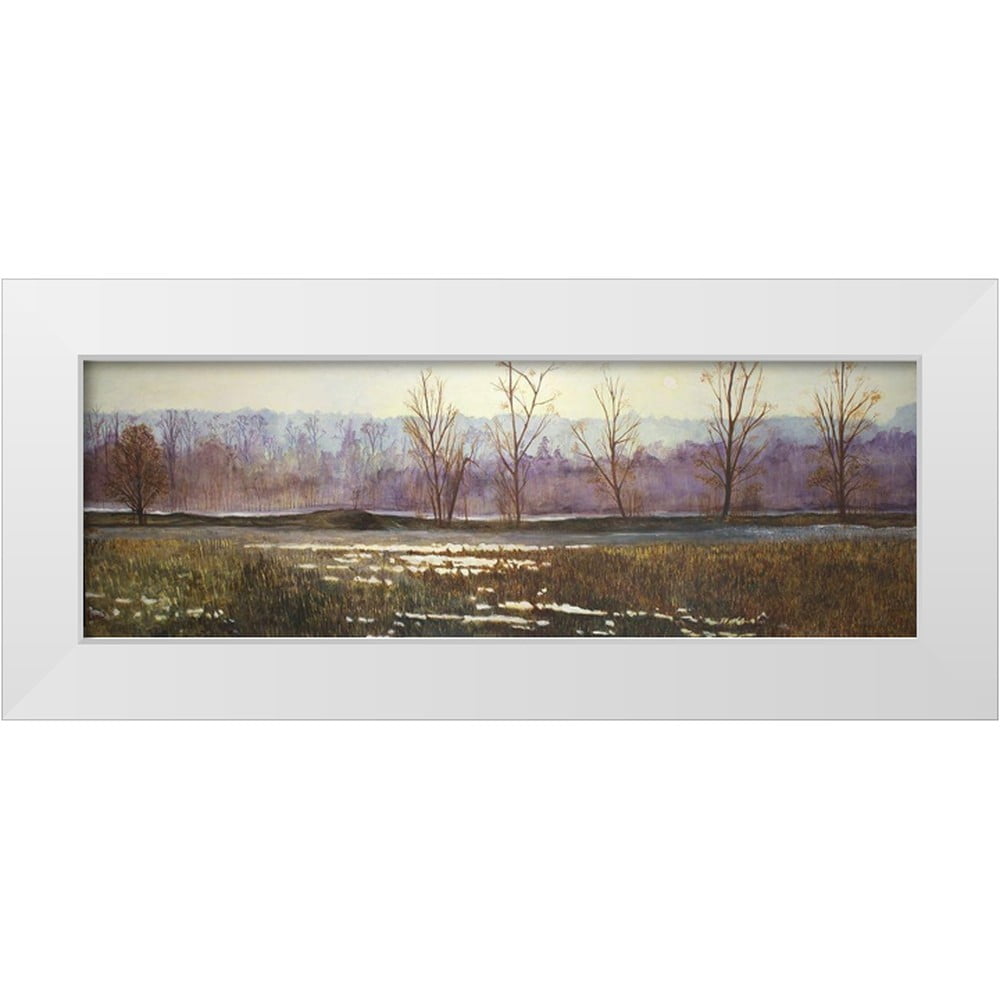 Lewis, Sharalee 18x9 White Modern Wood Framed Museum Art Print Titled ...