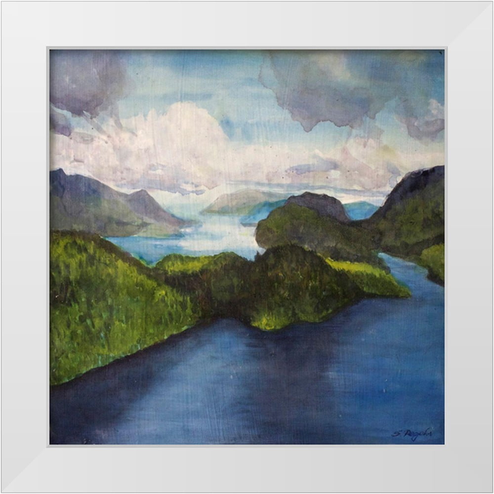 Lewis, Sharalee 26x26 White Modern Wood Framed Museum Art Print Titled ...