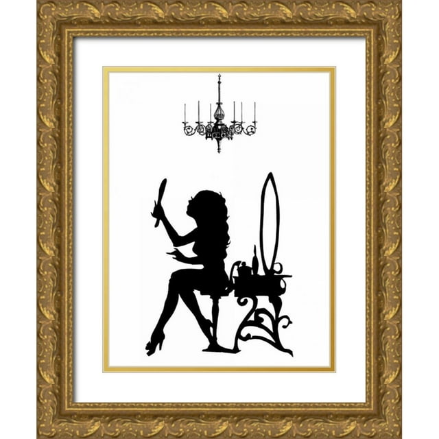 Lewis, Sheldon 12x14 Gold Ornate Wood Framed with Double Matting Museum ...