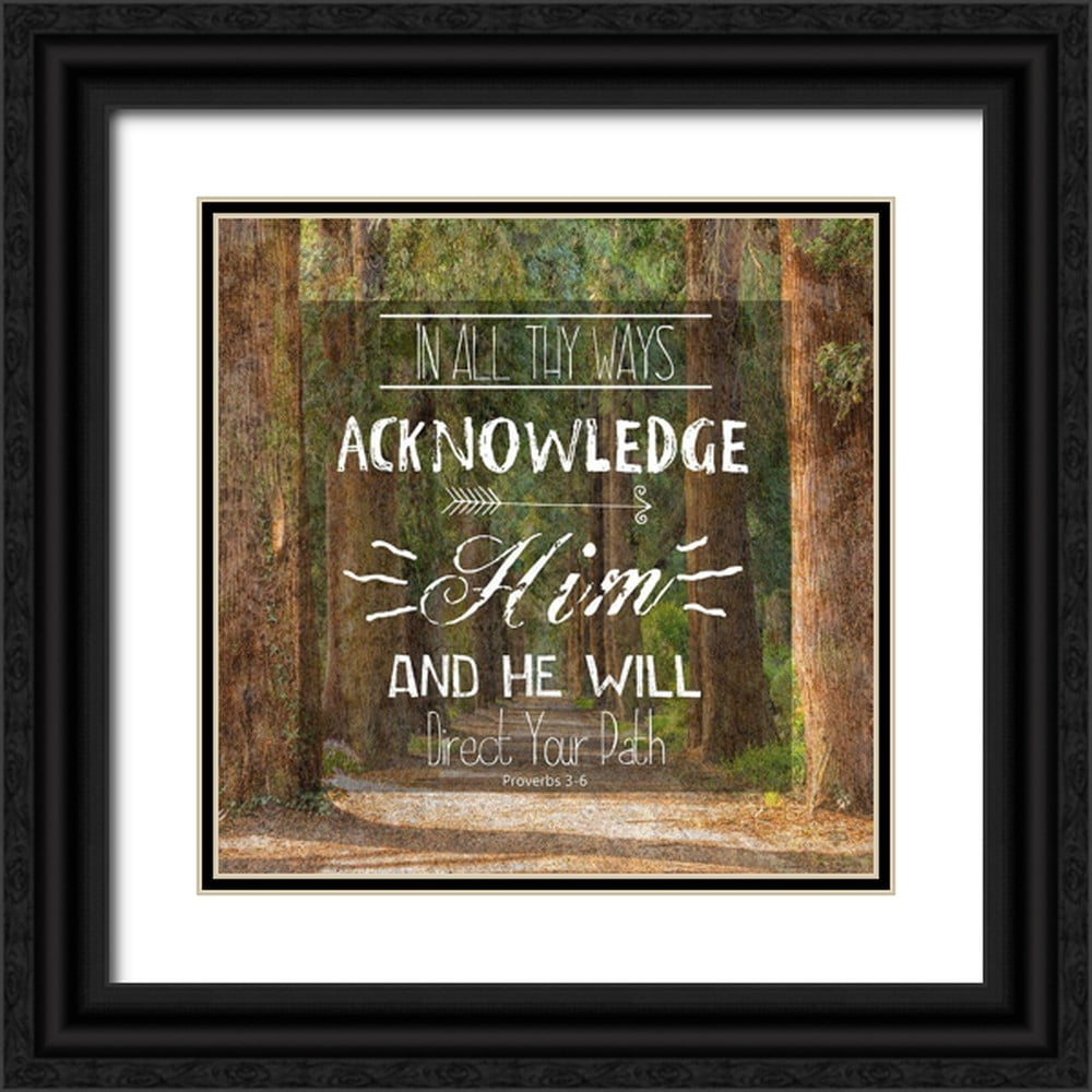 Lewis, Sheldon 15x15 Black Ornate Wood Framed with Double Matting ...