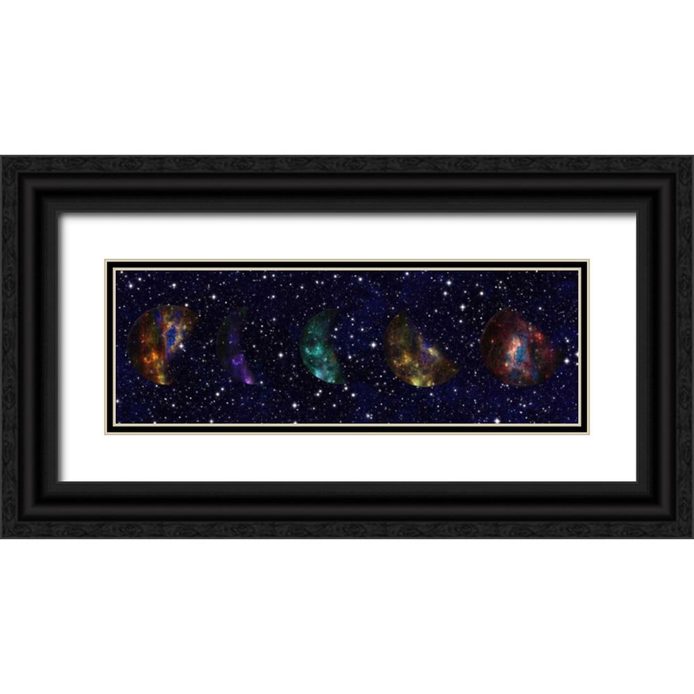 Lewis, Sheldon 18x9 Black Ornate Wood Framed with Double Matting Museum ...