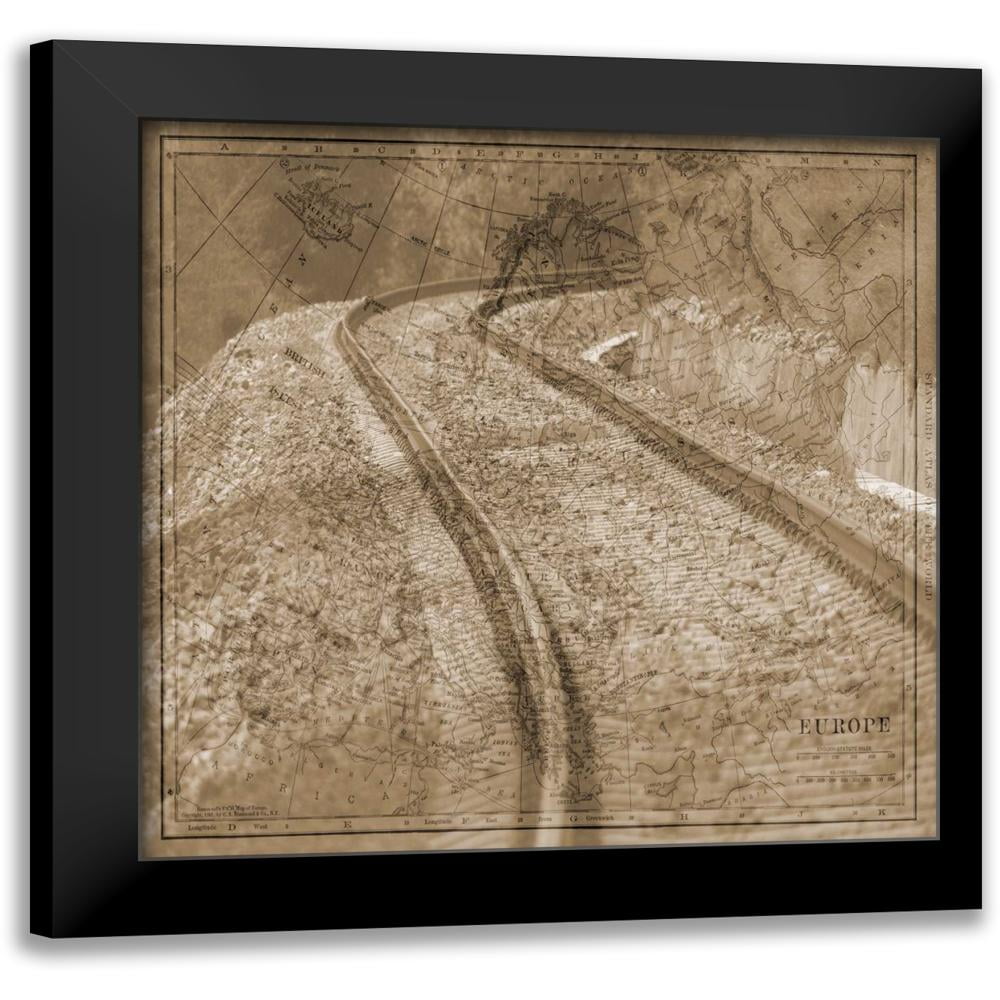 Lewis, Sheldon 20x20 Black Modern Framed Museum Art Print Titled ...