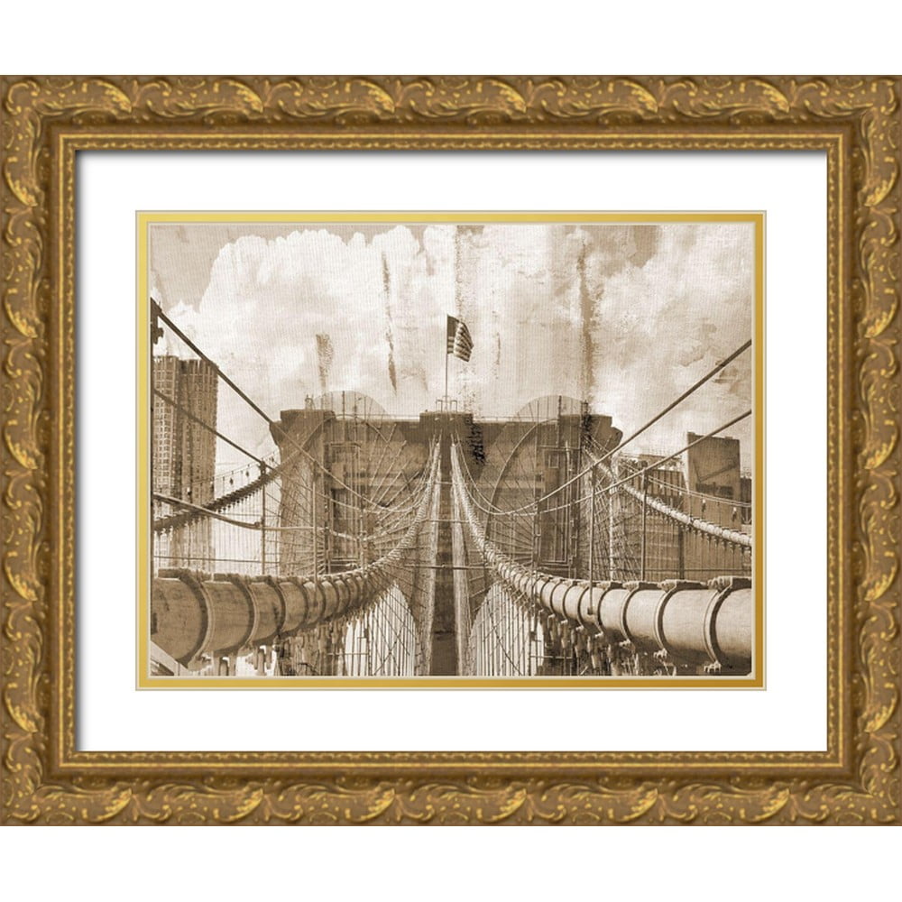 Lewis, Sheldon 24x19 Gold Ornate Wood Framed with Double Matting Museum ...