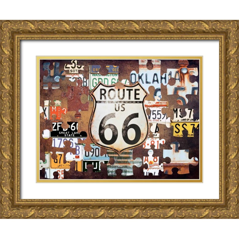 Lewis, Sheldon 24x19 Gold Ornate Wood Framed with Double Matting Museum ...