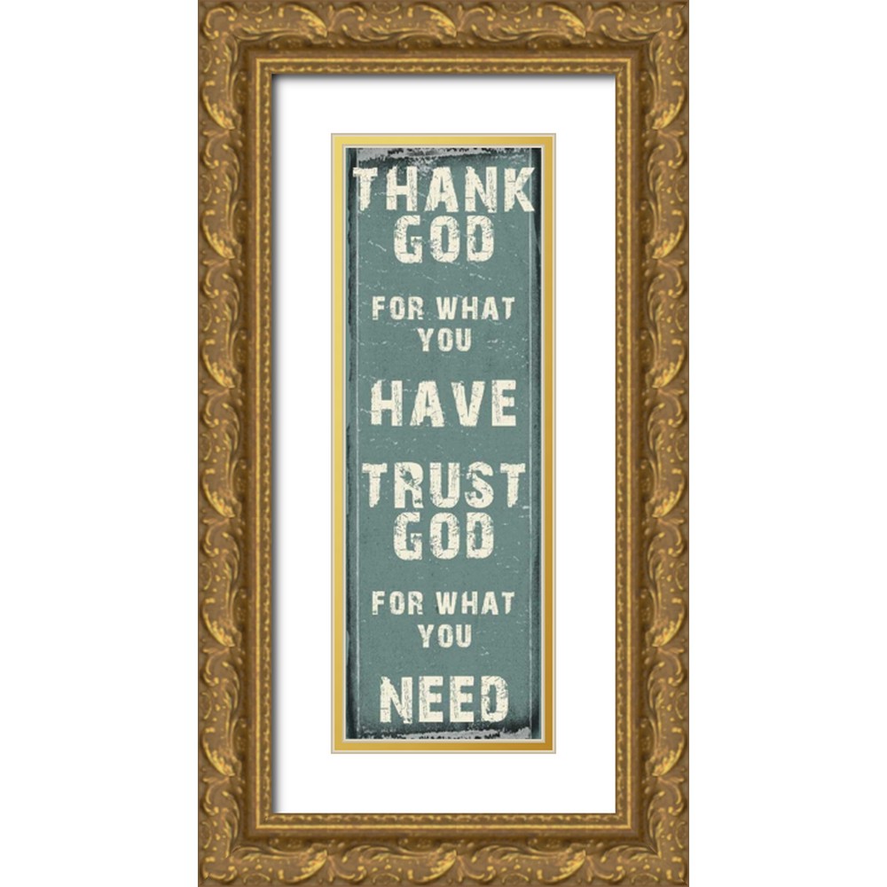Lewis, Sheldon 7x14 Gold Ornate Wood Framed with Double Matting Museum ...