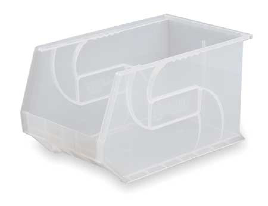 Lewisbins Hang and Stack Bin Clear Polypropylene PB1808-9 Clear ...